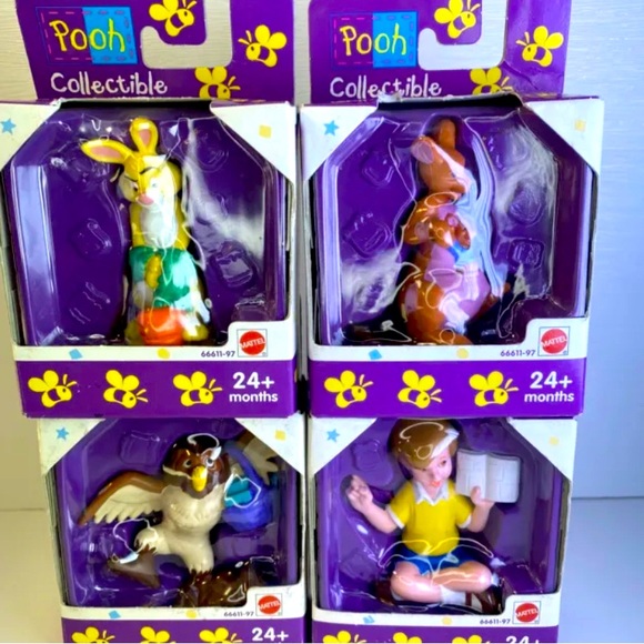 Disney | Toys | Vintage Mattel Disney Collectible Figures Winnie The ...